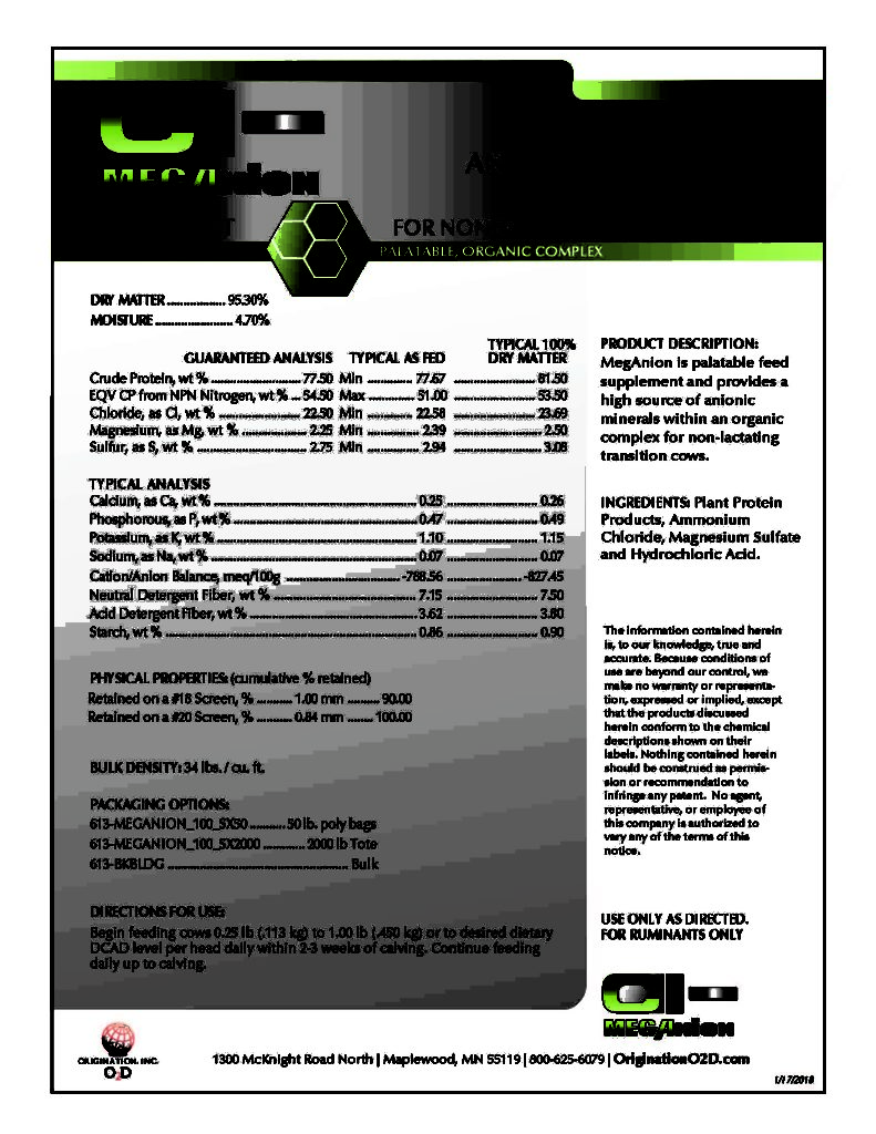 MegAnion_SpecSheet | Meganion